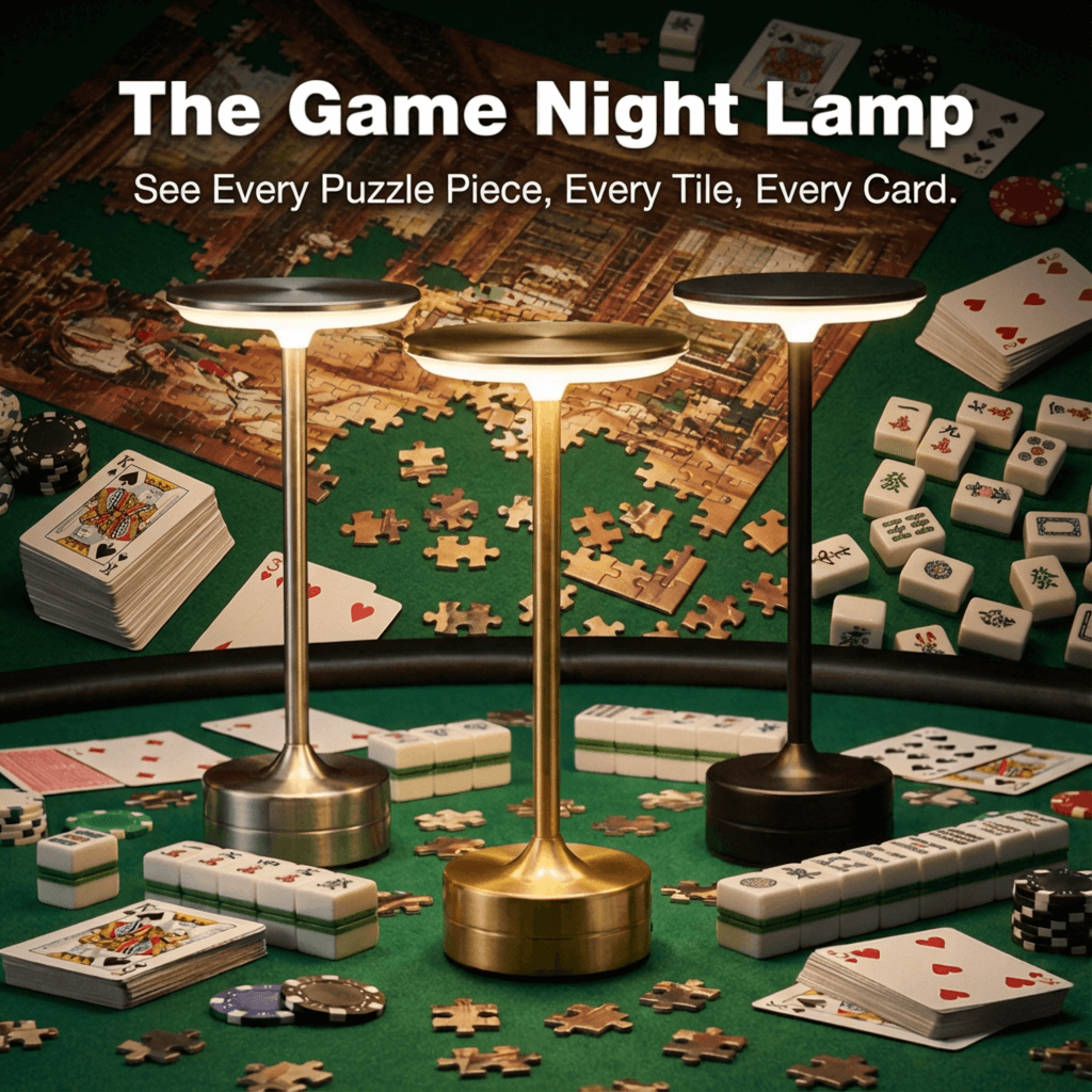EMBAR Lamp | Cordless LED Light for Puzzles & Board Games – Vykker